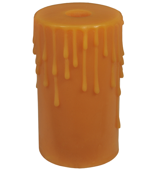 Candle Covers and Cylinders :: 3.5"W X 6"H Poly Resin Honey Amber Flat ...