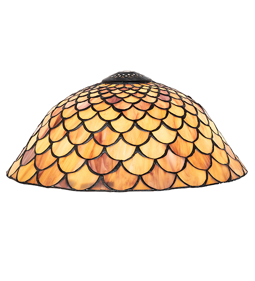 Copperfoil - Shade Only :: 12" Wide Tiffany Fishscale Shade - Elegant ...